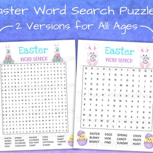 Easter Games Printable, Easter Activities for Kids Teens & Adults ...