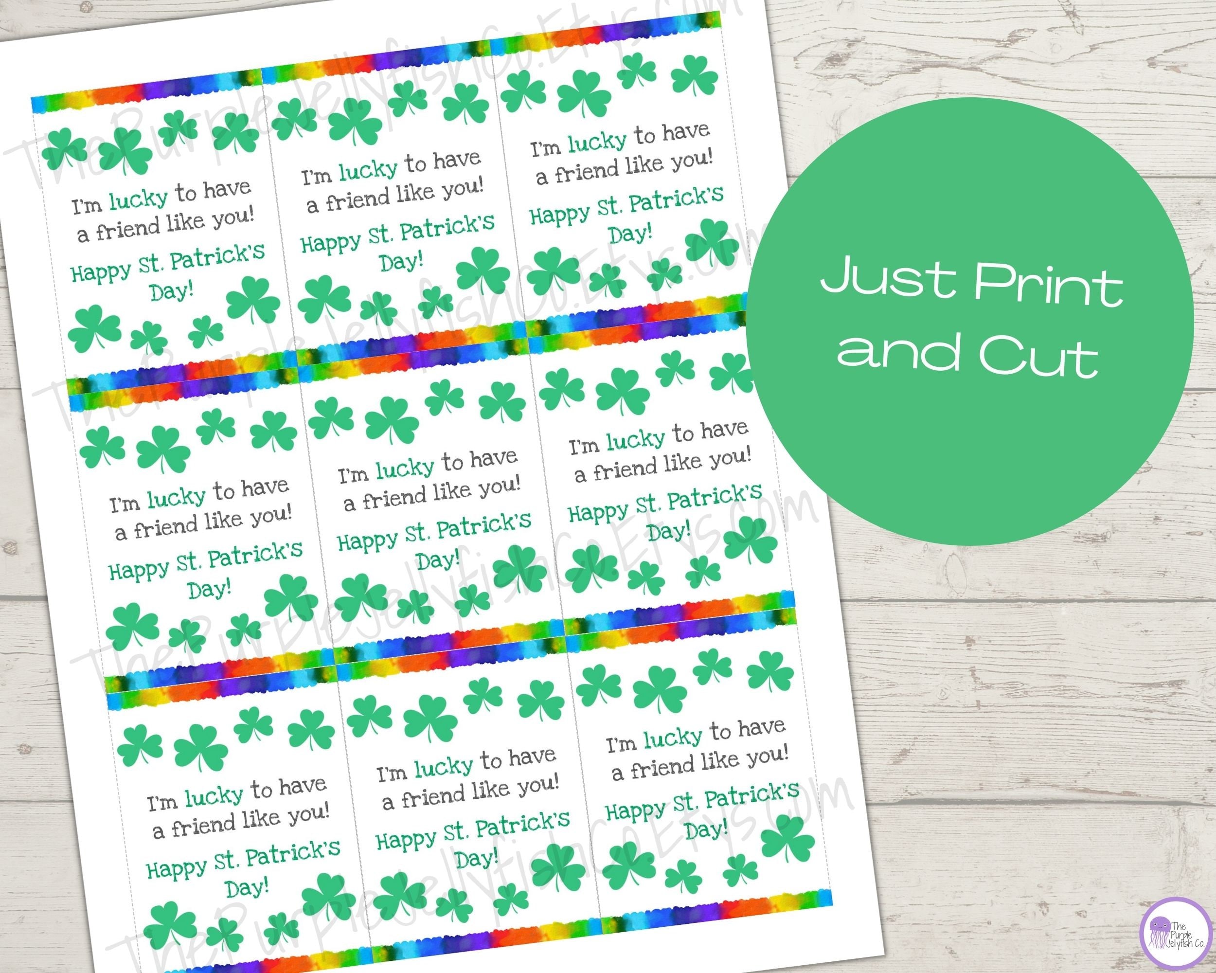 St. Patrick's Day Gift Tags Printable, Lucky to Have You St. Patty's ...
