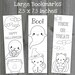 Halloween Coloring Bookmarks for Kids, Halloween Bookmark Printable ...