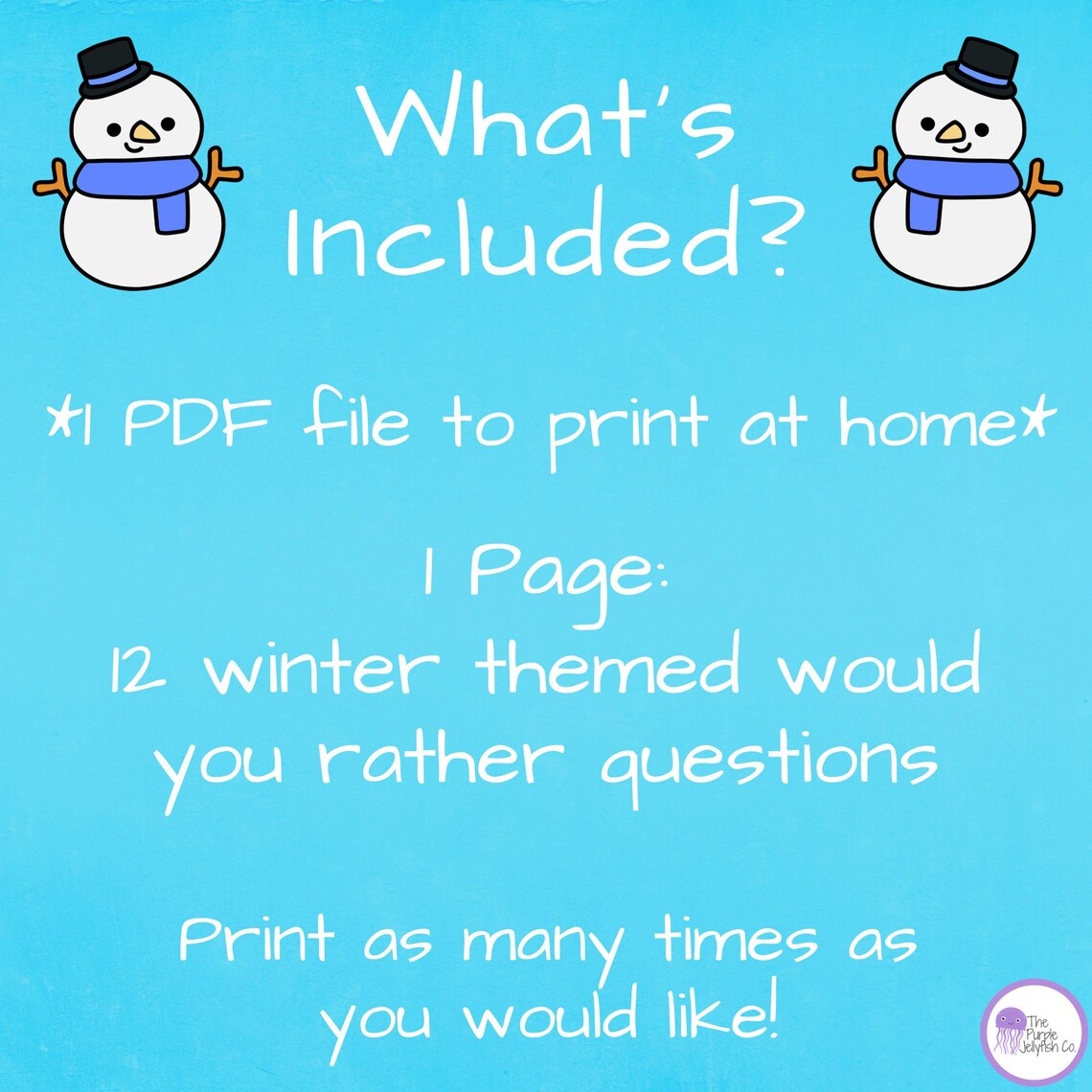 Winter Party Games, Winter Would You Rather Game for Kids, Christmas ...