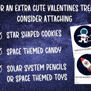 Space Valentines for Kids, Outer Space Valentine's Day Cards Printable ...