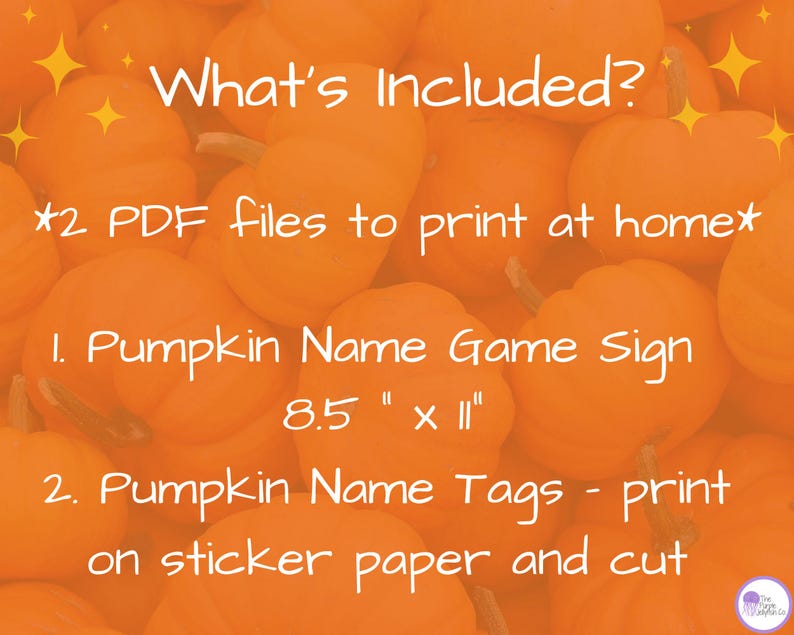 What's Your Pumpkin Name Game, Fall Activity for Kids, Pumpkin Patch ...