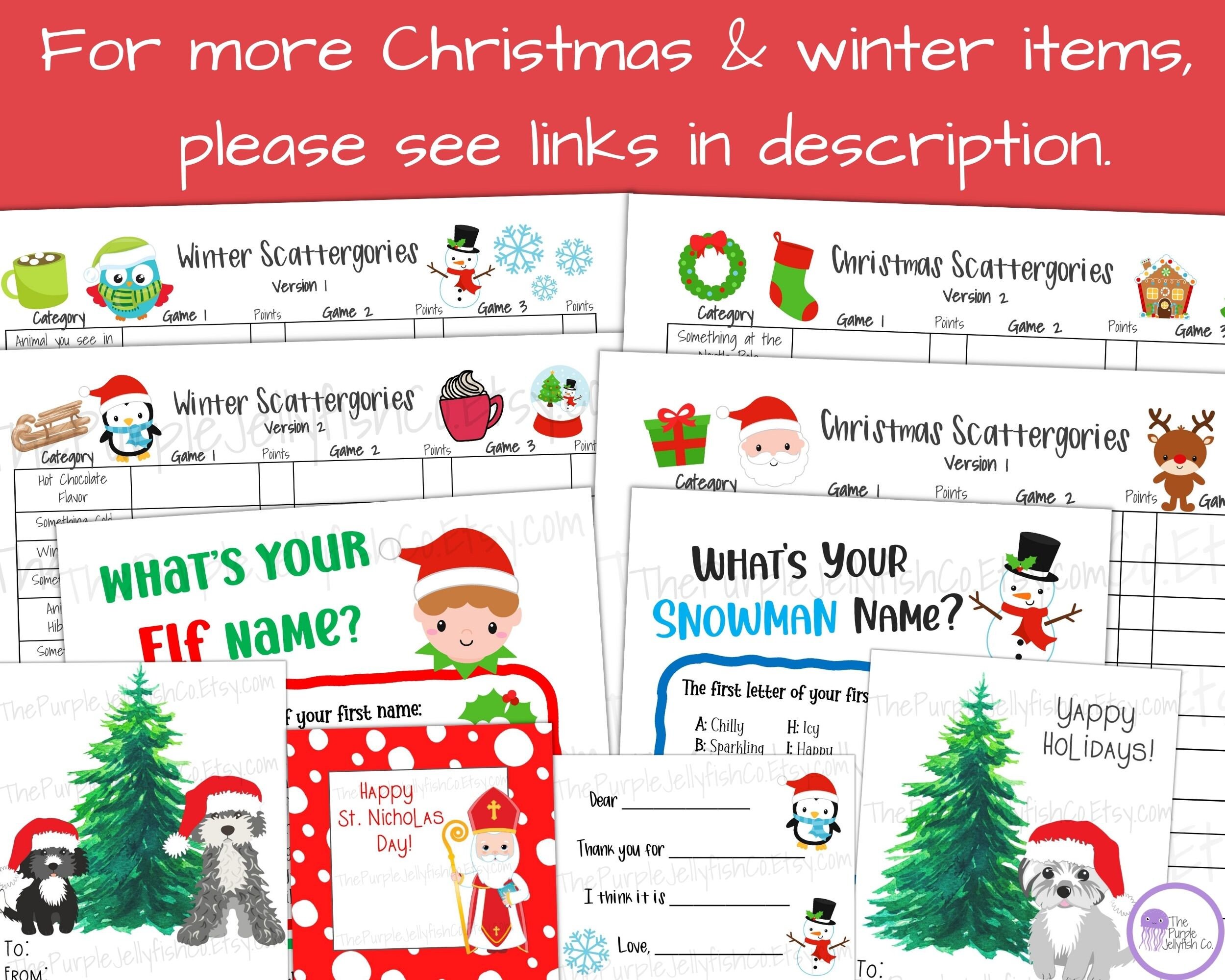 What's Your Gingerbread Name Game, Gingerbread House Decorating Party ...