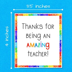 Teacher Appreciation Gift Tags Printable, Gift Card Holder, Thank You ...