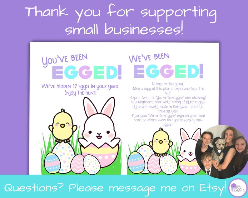 You've Been Egged Easter Activity for Kids Printable Easter Game ...
