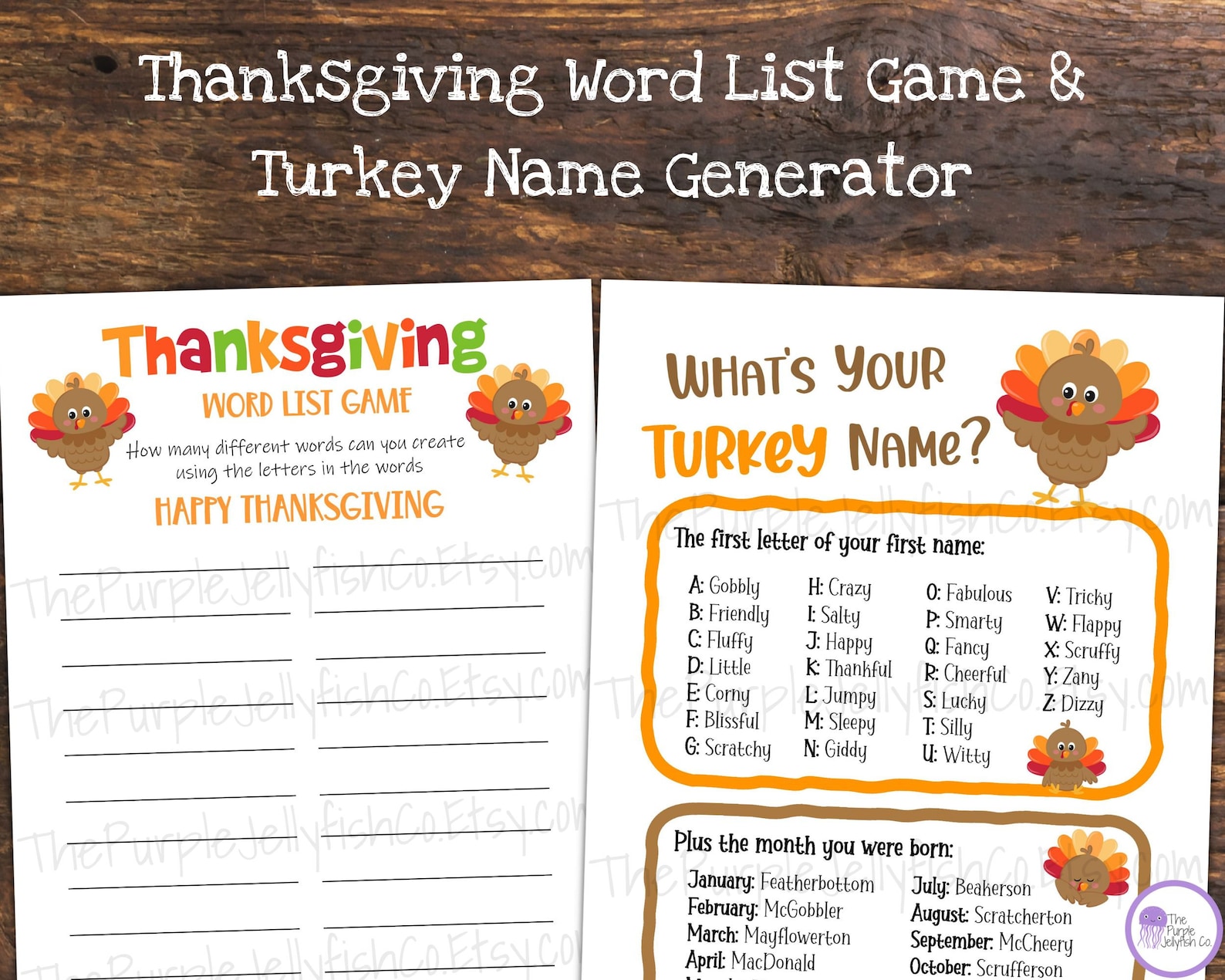 Thanksgiving Game Bundle Thanksgiving Games for Kids & - Etsy