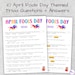 April Fool's Day Trivia Game Printable, April Fools Party Idea, April ...
