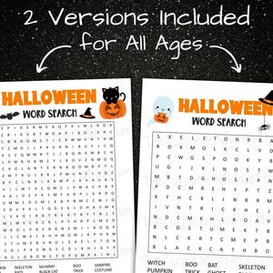 Halloween Word Search Games, Halloween Worksheets for Kids, Halloween ...