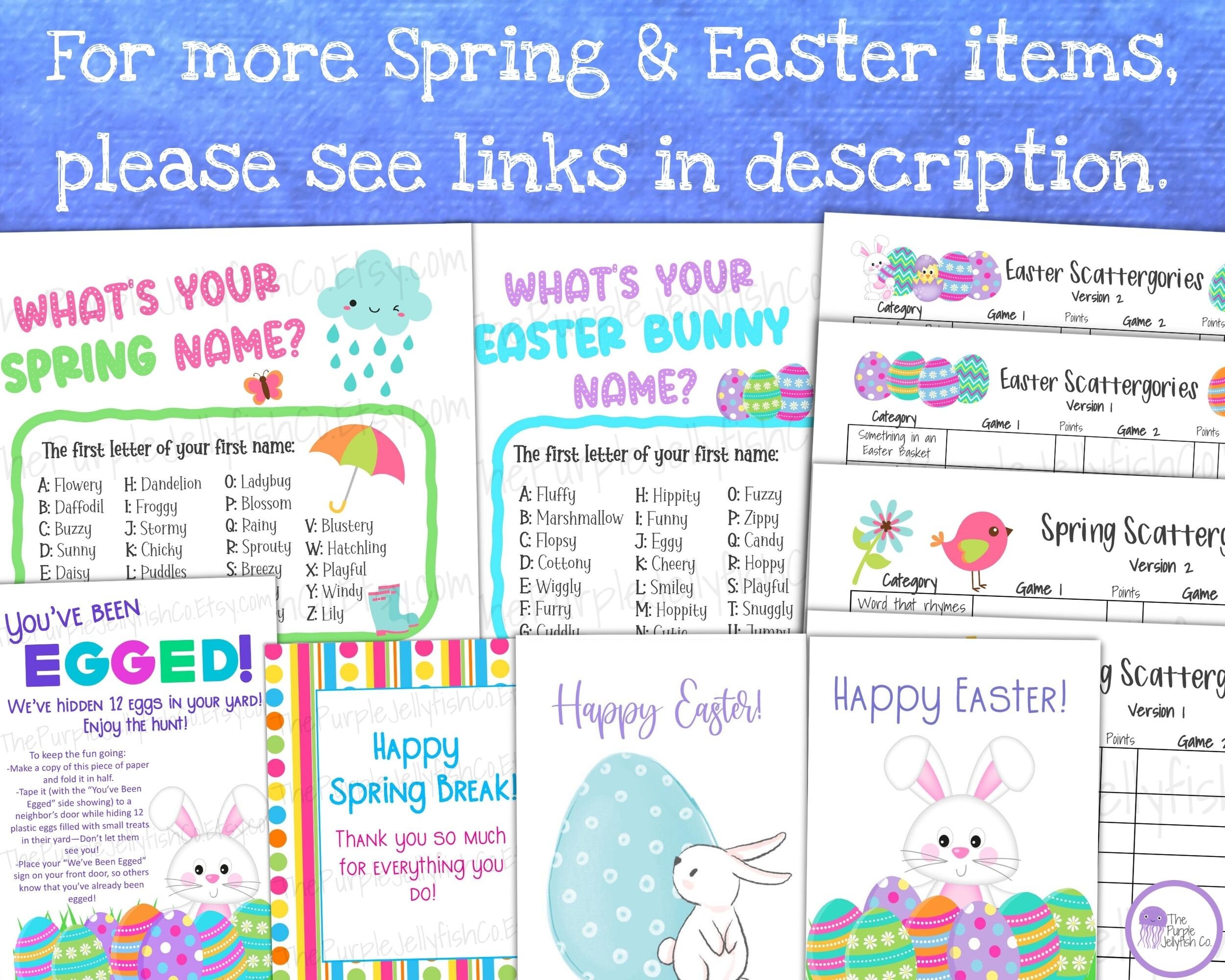 Easter Lunchbox Jokes, Printable Easter Lunch Box Notes, Joke Cards for ...