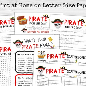 Pirate Games for Kids, Pirate Printables, Talk Like a Pirate Day ...
