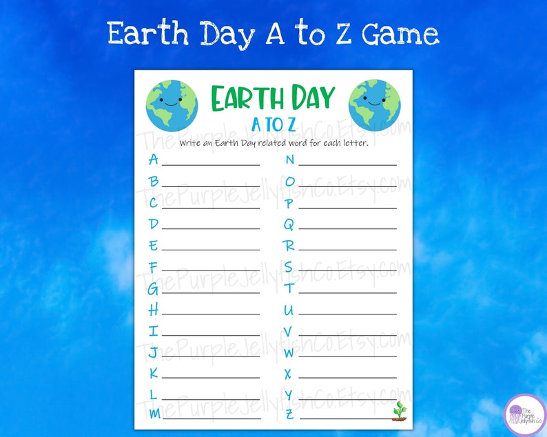 Earth Day Games Bundle, Printable Earth Day Activities for Kids ...