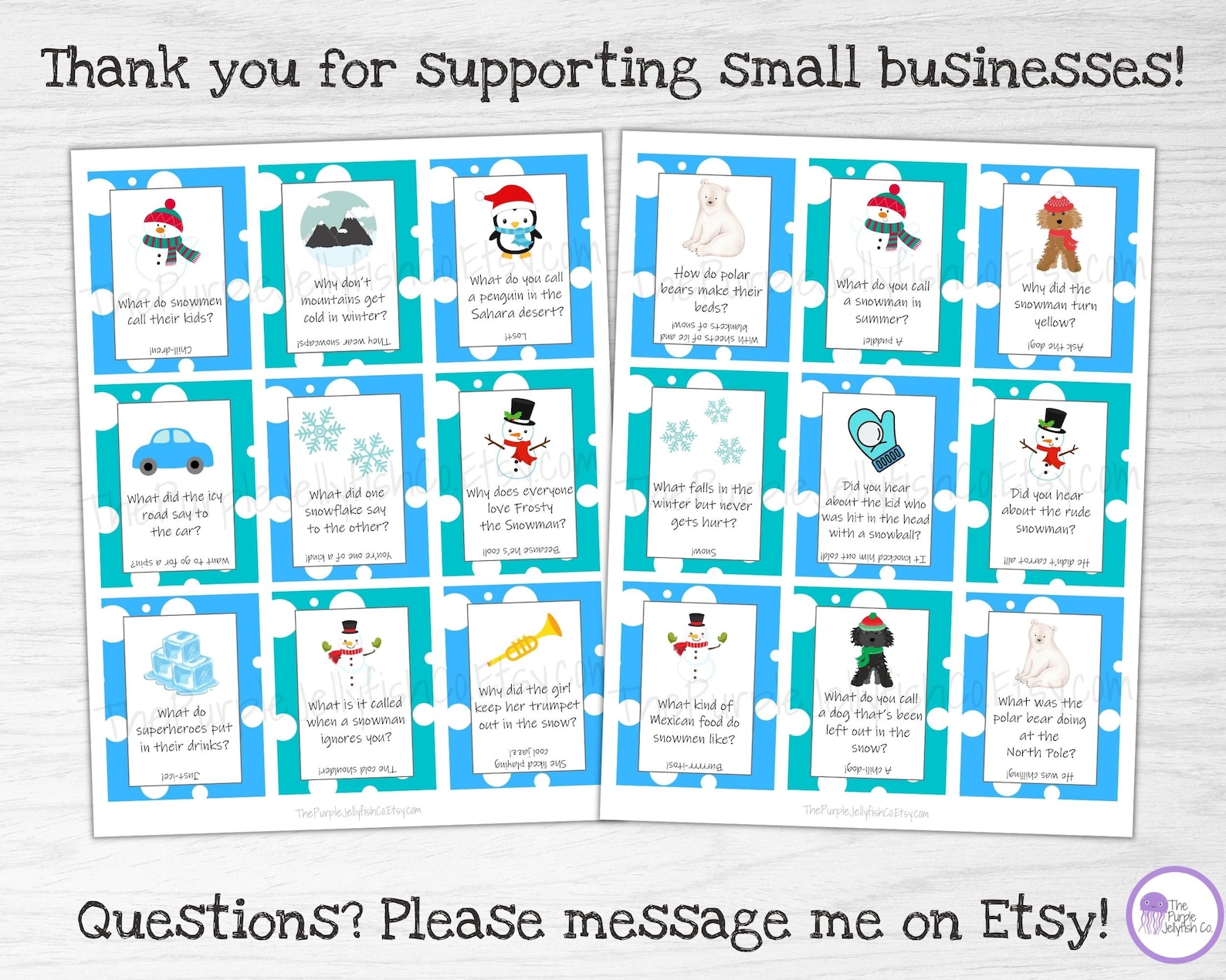 Printable Lunch Box Notes for Kids, Winter Lunch Box Jokes, Lunchbox ...