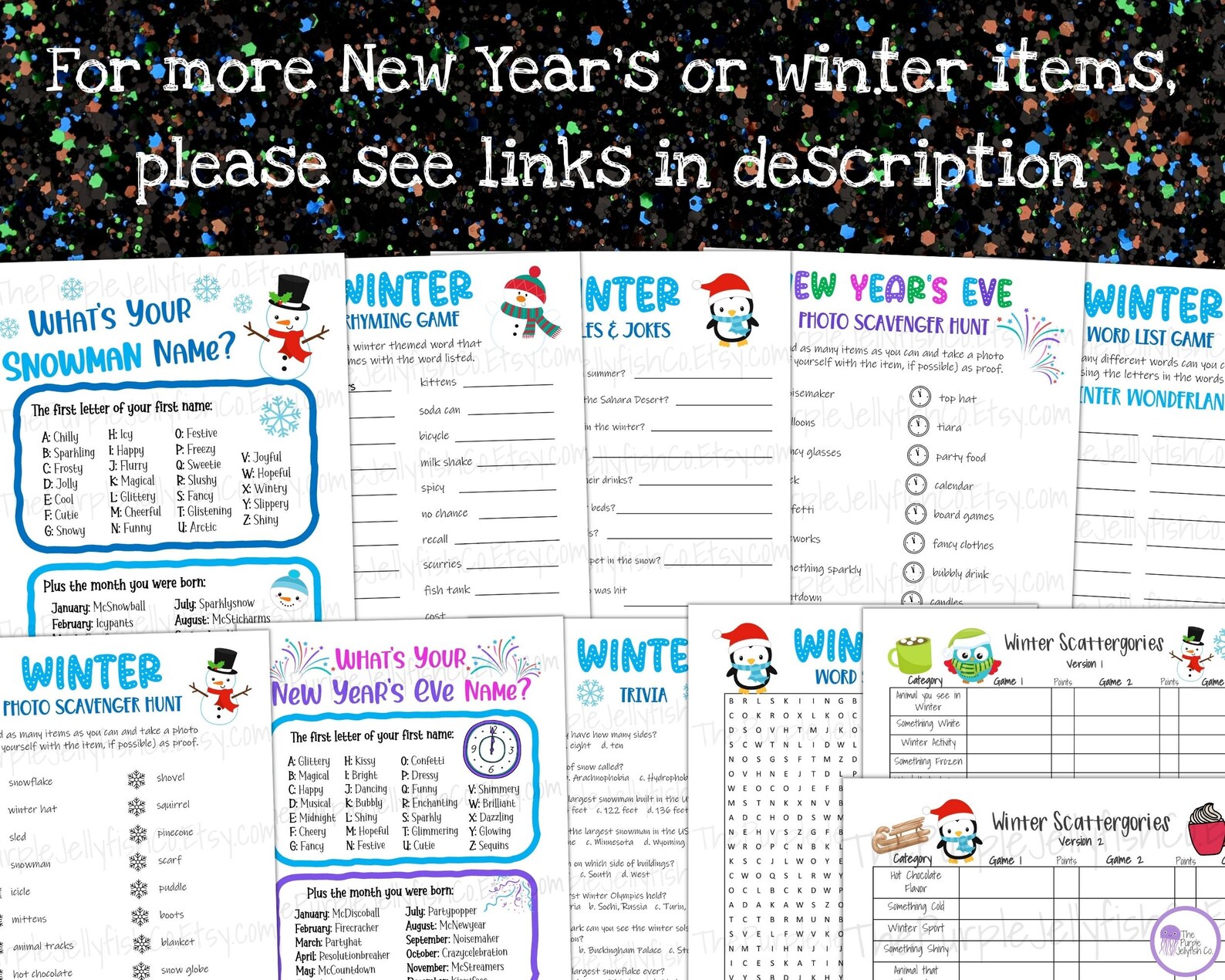 New Years Word Search Printable, New Years Activity for Kids, Word ...