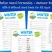 Winter Game Bundle, Printable Winter Activities for Kids, Holiday ...