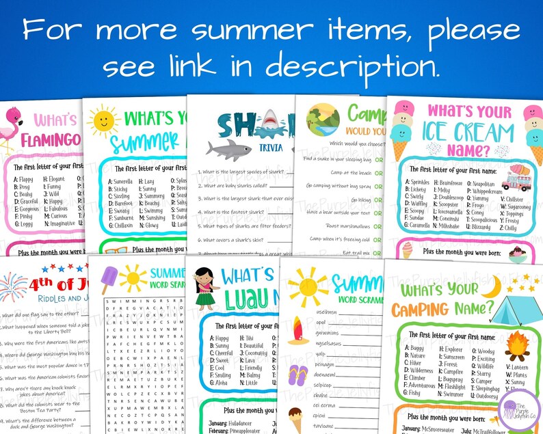 Ice Cream Party Game Printable, What's Your Ice Cream Name Game, Kids ...