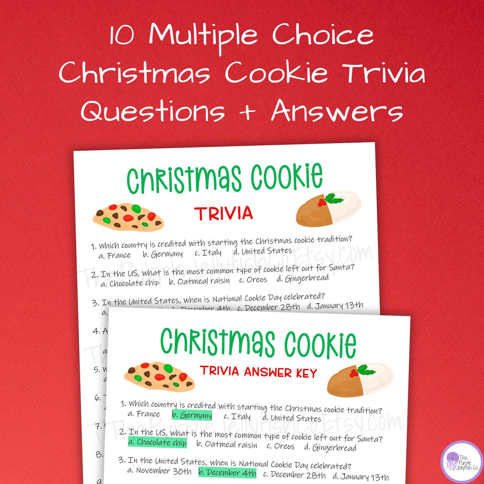 Christmas Cookie Trivia, Cookie Decorating Party, Christmas Cookie ...