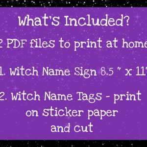 What's Your Witch Name Game, Halloween Party Games Printable, Halloween ...