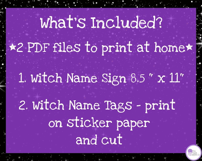 What's Your Witch Name Game, Halloween Party Games Printable, Halloween ...