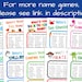 What's Your Winter Name Game With Sign and Name Tags, Winter Party ...