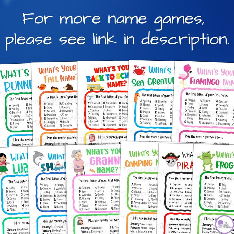 Whats Your Hot Cocoa Name Game Sign & Name Tags, Hot Cocoa Bar ...