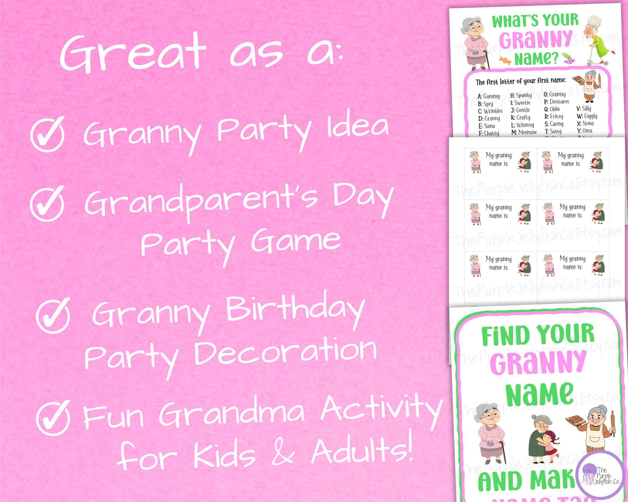 Whats Your Granny Name Game, Funny Grandma Mother's Day Idea, Granny ...