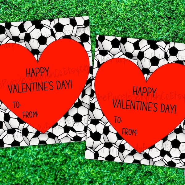 Soccer Valentine - Etsy