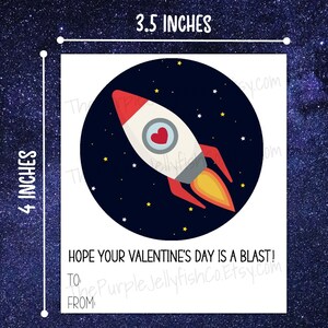 Space Valentines for Kids, Outer Space Valentine's Day Cards Printable ...