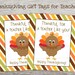 Thankful for Teacher Gift Tag, Thanksgiving Teacher Tag, Teacher ...