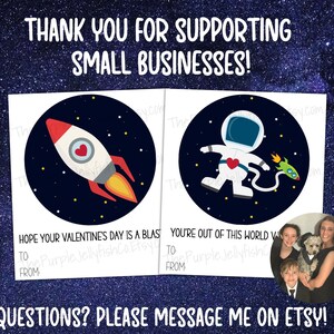 Space Valentines for Kids, Outer Space Valentine's Day Cards Printable ...
