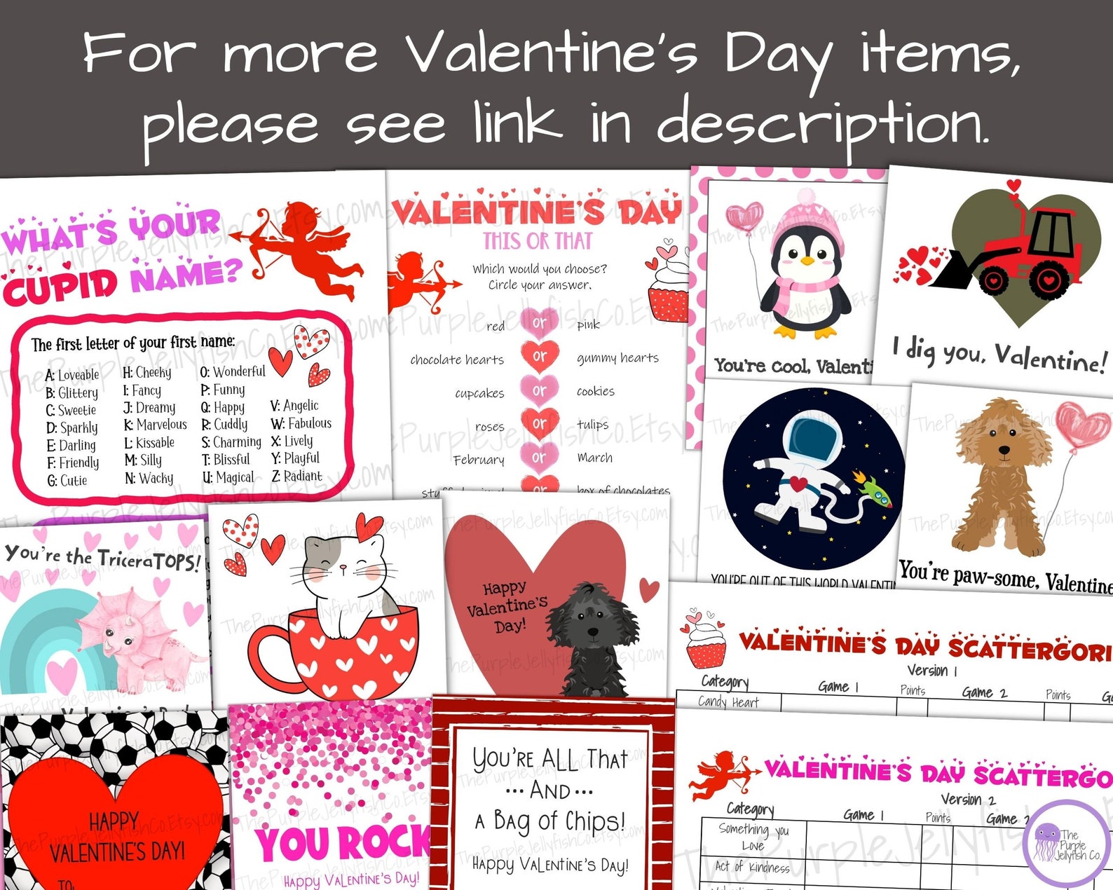 Flamingo Valentines Day Cards for Kids Printable, Cute Animal ...