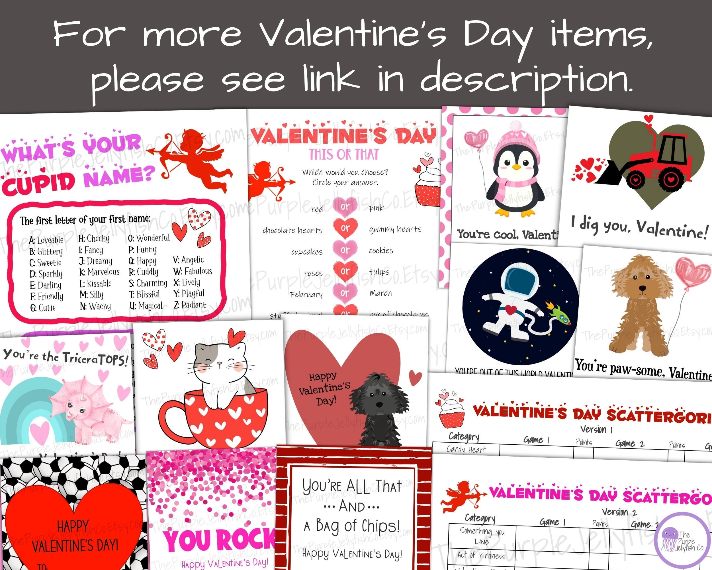 Flamingo Valentines Day Cards for Kids Printable, Cute Animal ...