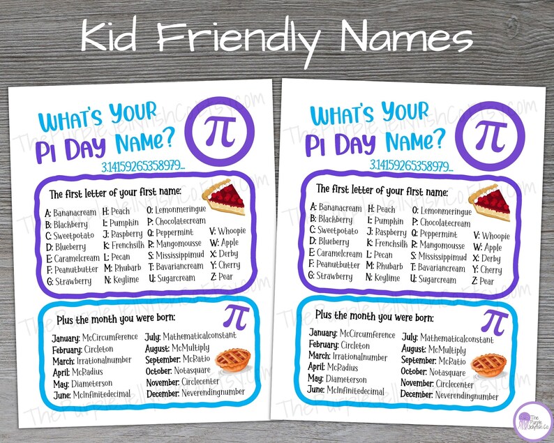 What's Your Pi Day Name Game + Name Tags, Printable Pi Day Activity for ...