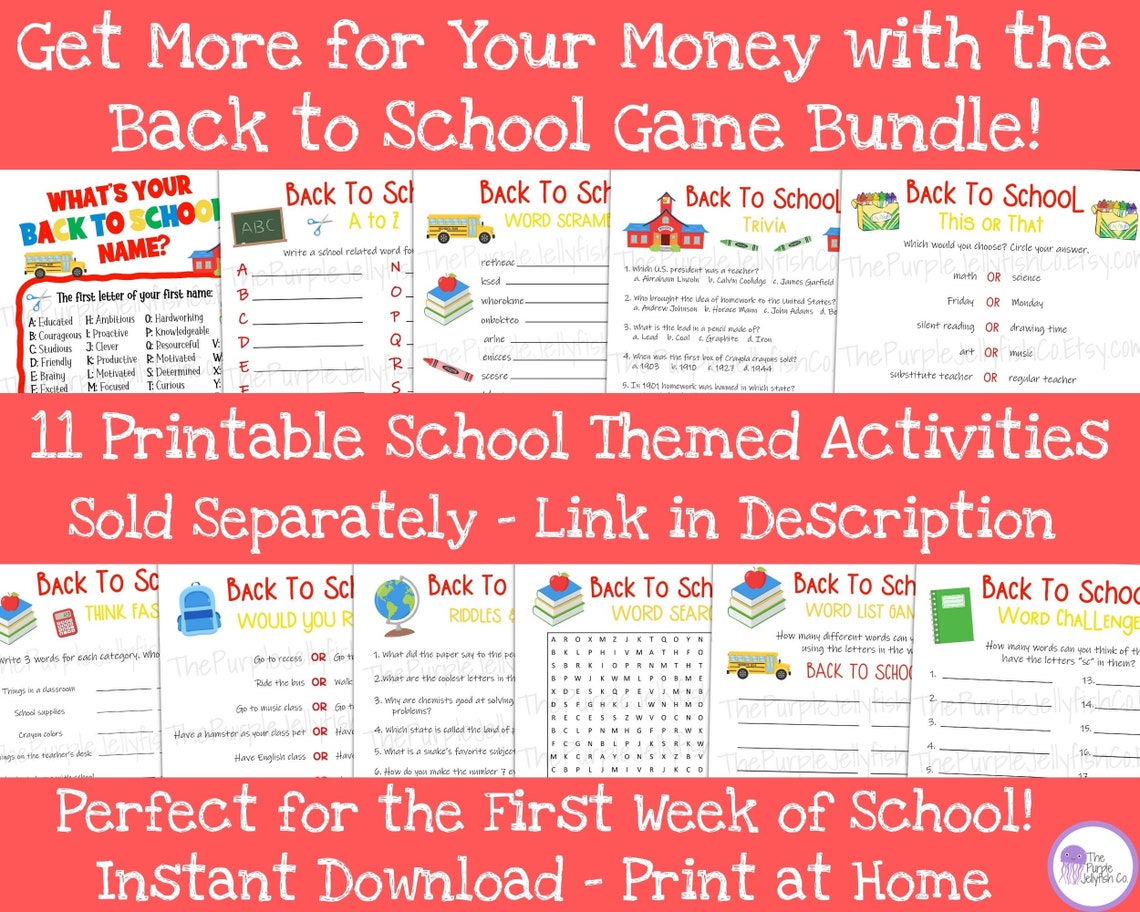 Back to School Icebreaker Bingo Game for Kids Printable, Beginning of ...