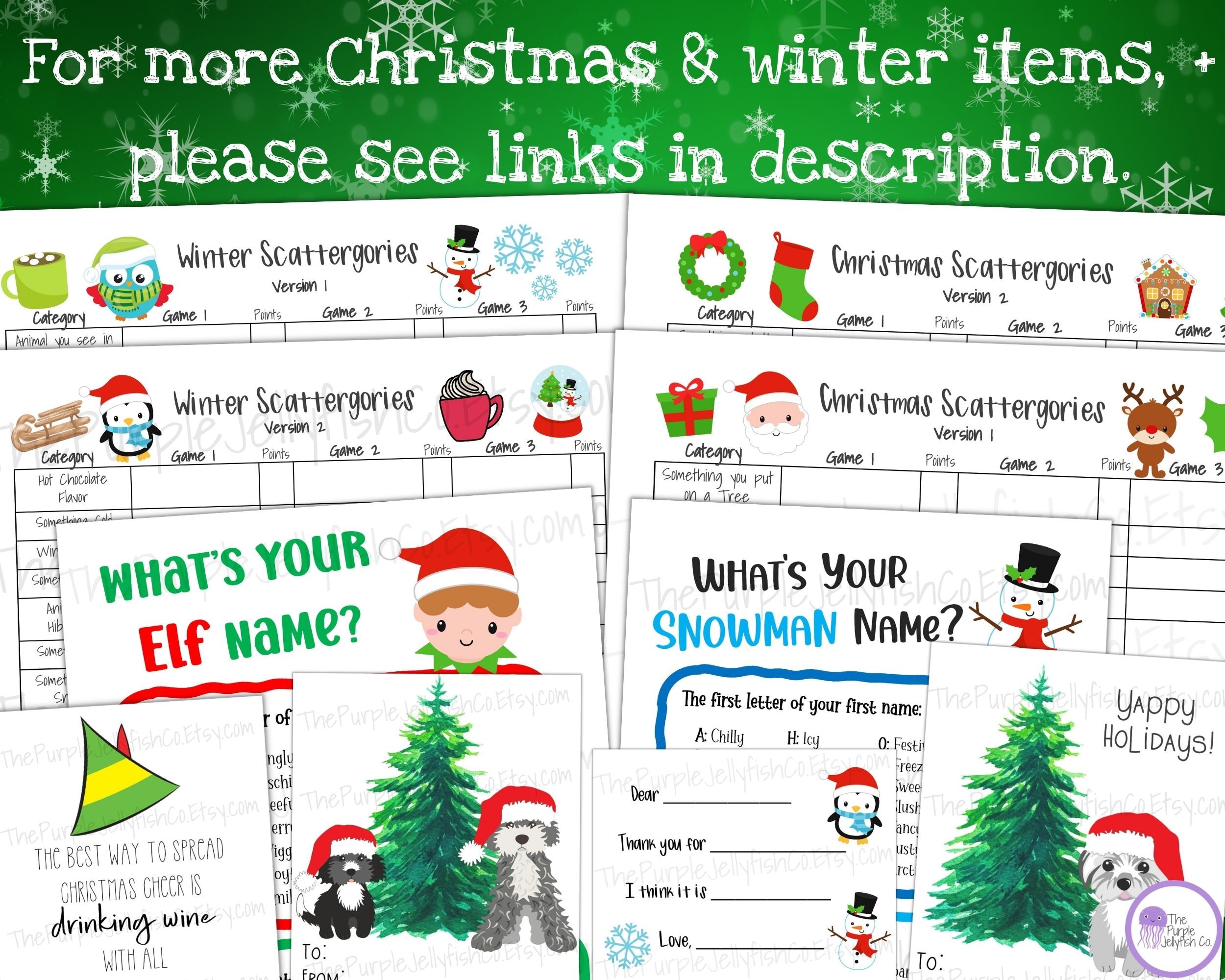 Christmas Jokes for Kids, Christmas Riddles, Printable Christmas Game ...