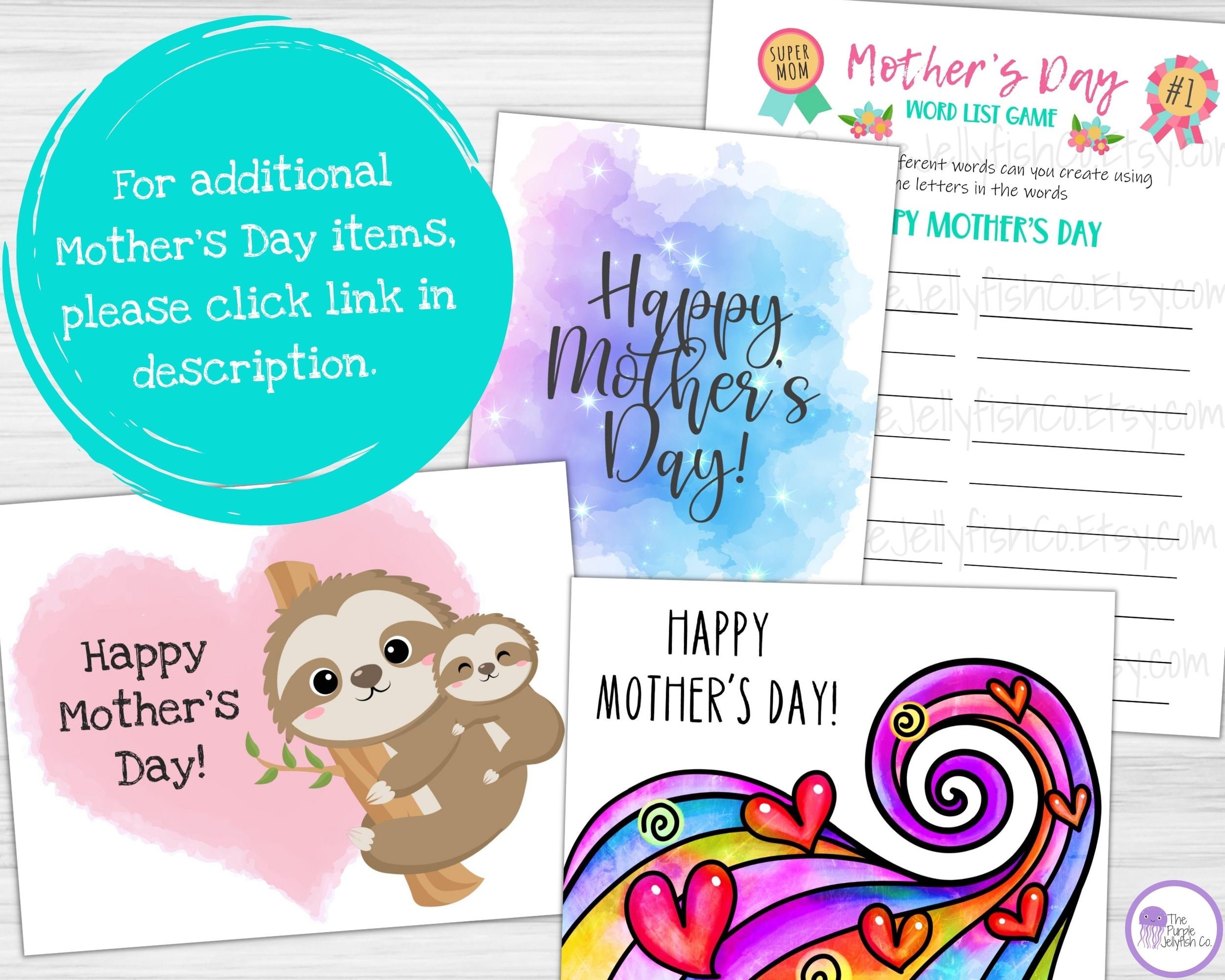 Mother's Day Word Search for Kids and Adults, Mother's Day Game ...