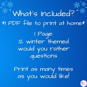 Winter Would You Rather Questions for Kids, This or That Christmas ...