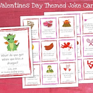 Valentine Lunchbox Jokes, Valentines Day Lunchbox Notes, Printable ...