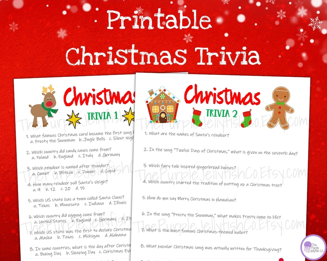 Christmas Trivia Games, Christmas Games for Families, Christmas ...