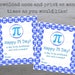 Pi Day Gift Tag, Printable Pi Day Card for Teachers, Pi Day Idea for ...