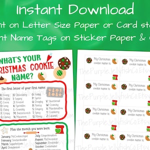 Christmas Cookie Game Printable, Christmas Cookie Decorating Party ...
