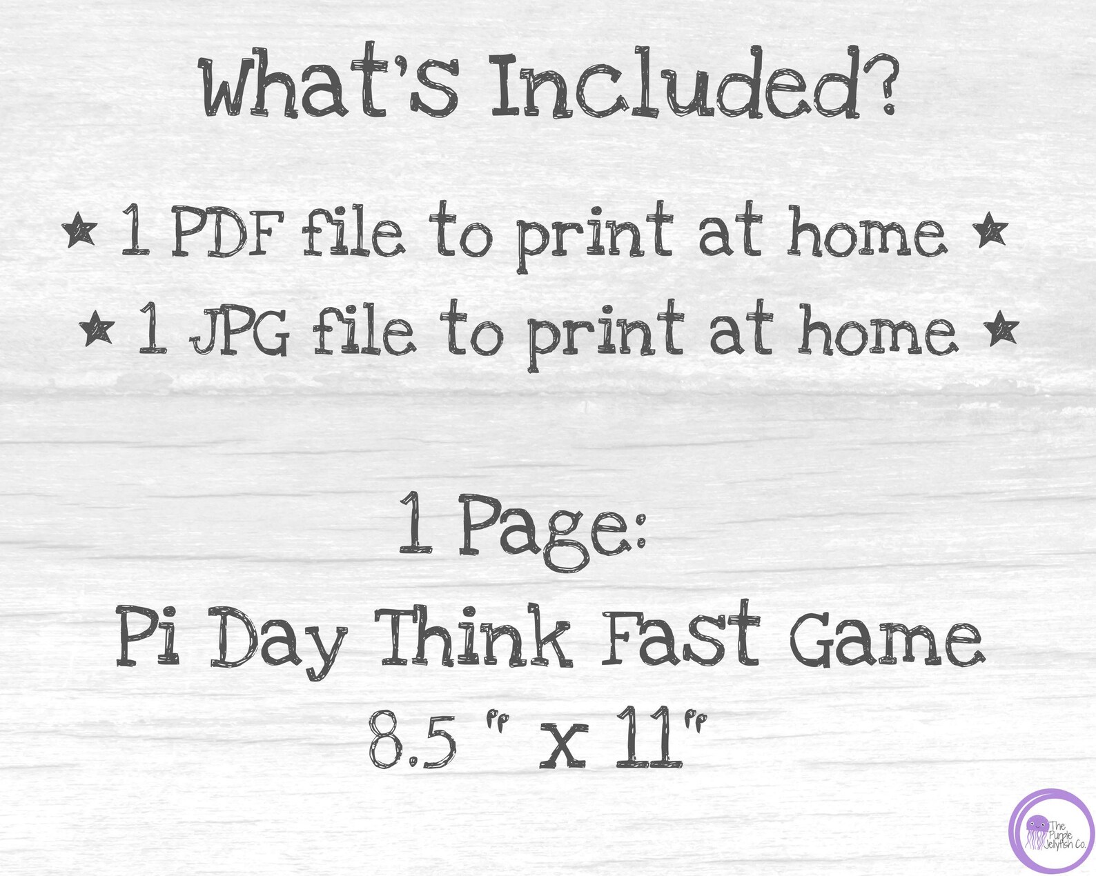 Pi Day Think Fast Game for Kids, Pi Day Activity Printable, Pi Day ...