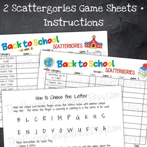 Back to School Activities for Kids Printable Back to School Games ...