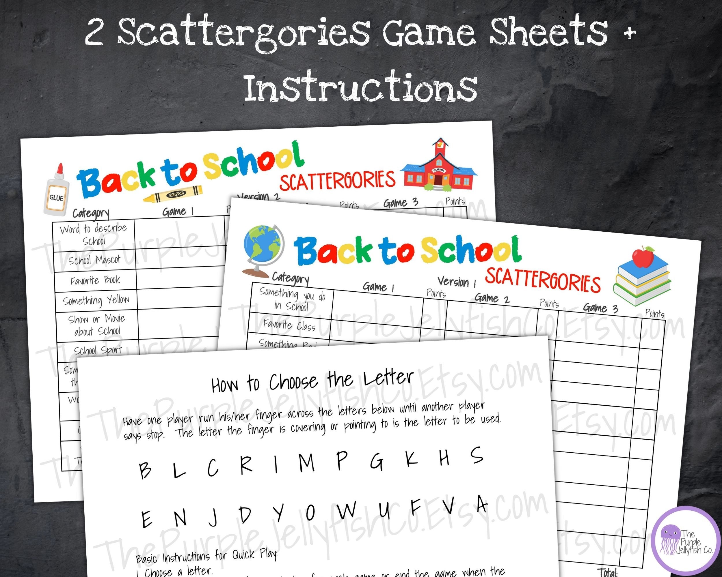 Back to School Activities for Kids Printable Back to School Games ...