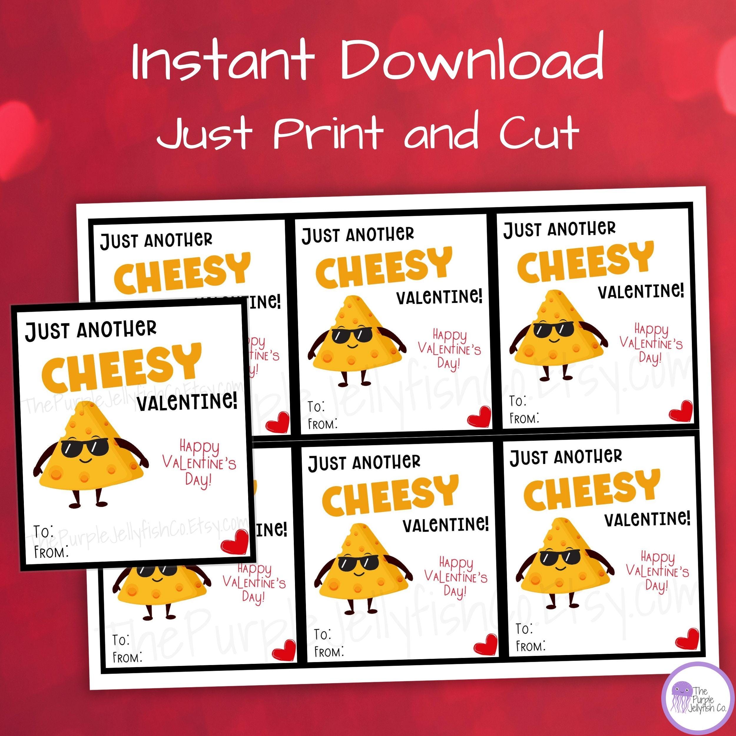 Cheesy Valentines for Kids Classroom Valentine Exchange, Class ...
