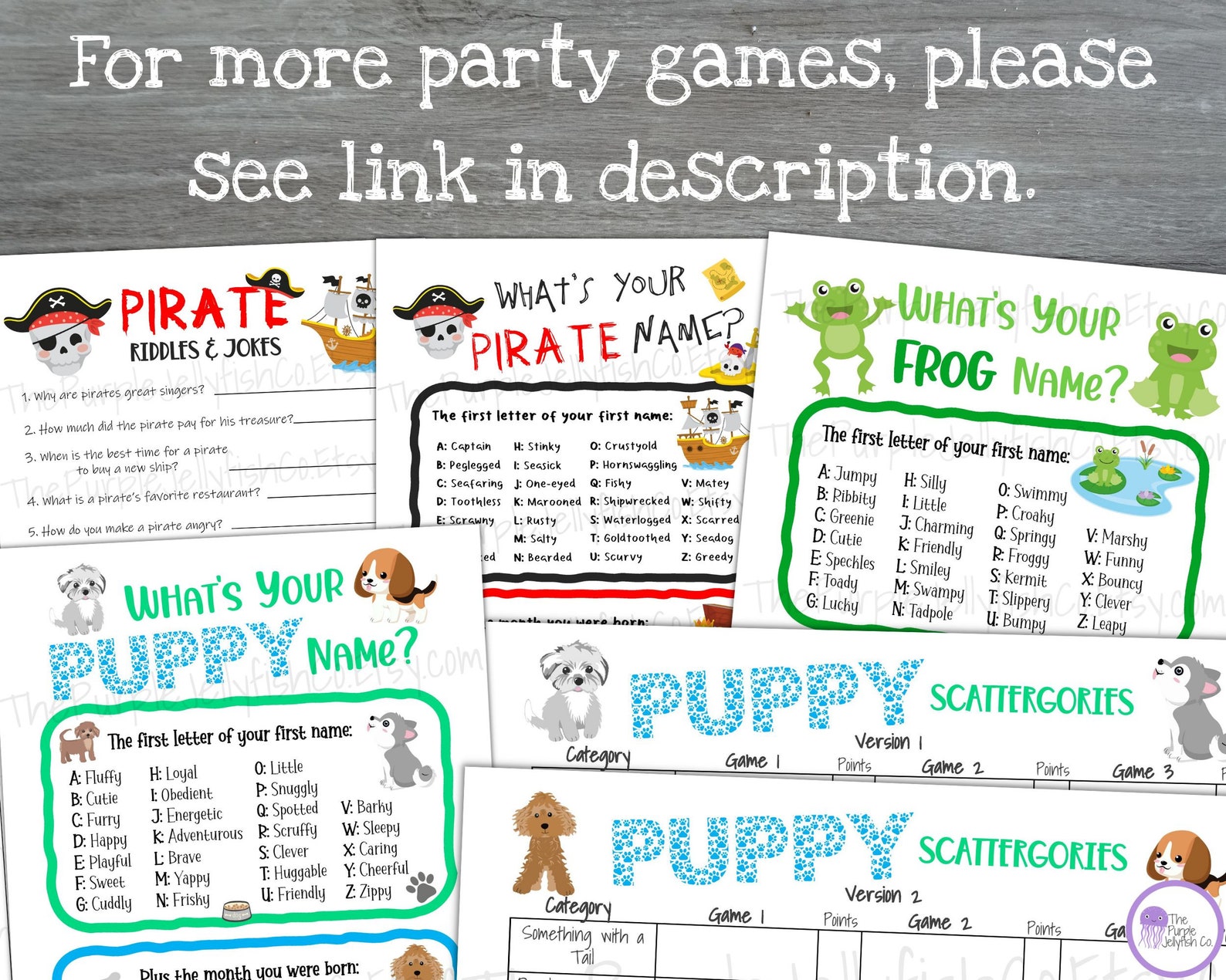 Puppy Scattergories Printable, Puppy Party Game, Dog Birthday, Puppy ...
