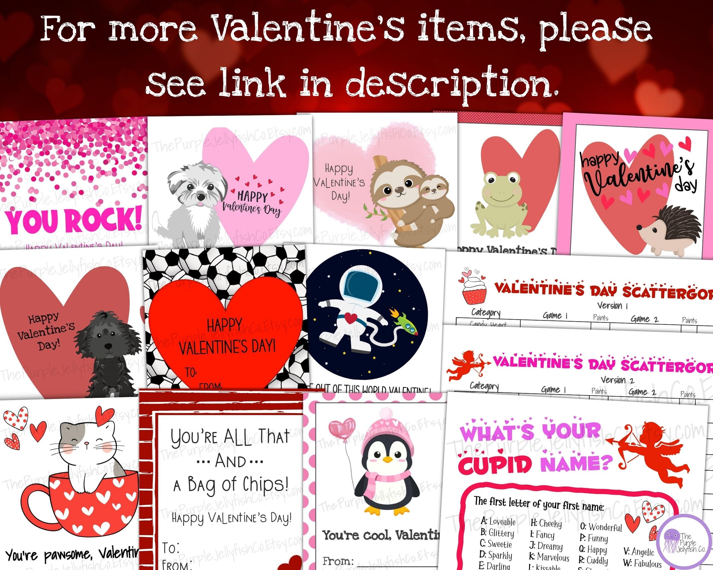 Think Fast Game, Printable Valentines Day Games, Valentines Activity ...