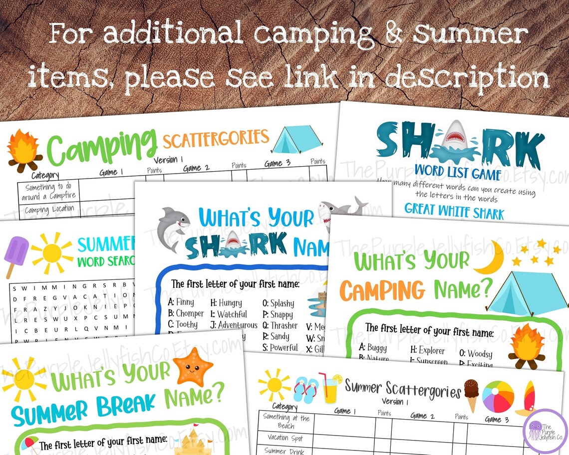 Camping Would You Rather, Camping Game Printable, Camping This or That ...