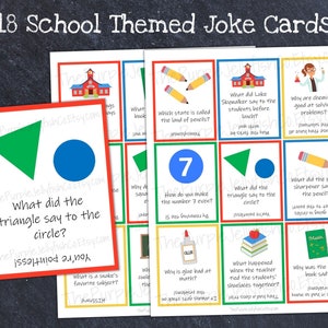 Back to School Lunch Box Notes Printable Lunchbox Jokes for Kids ...