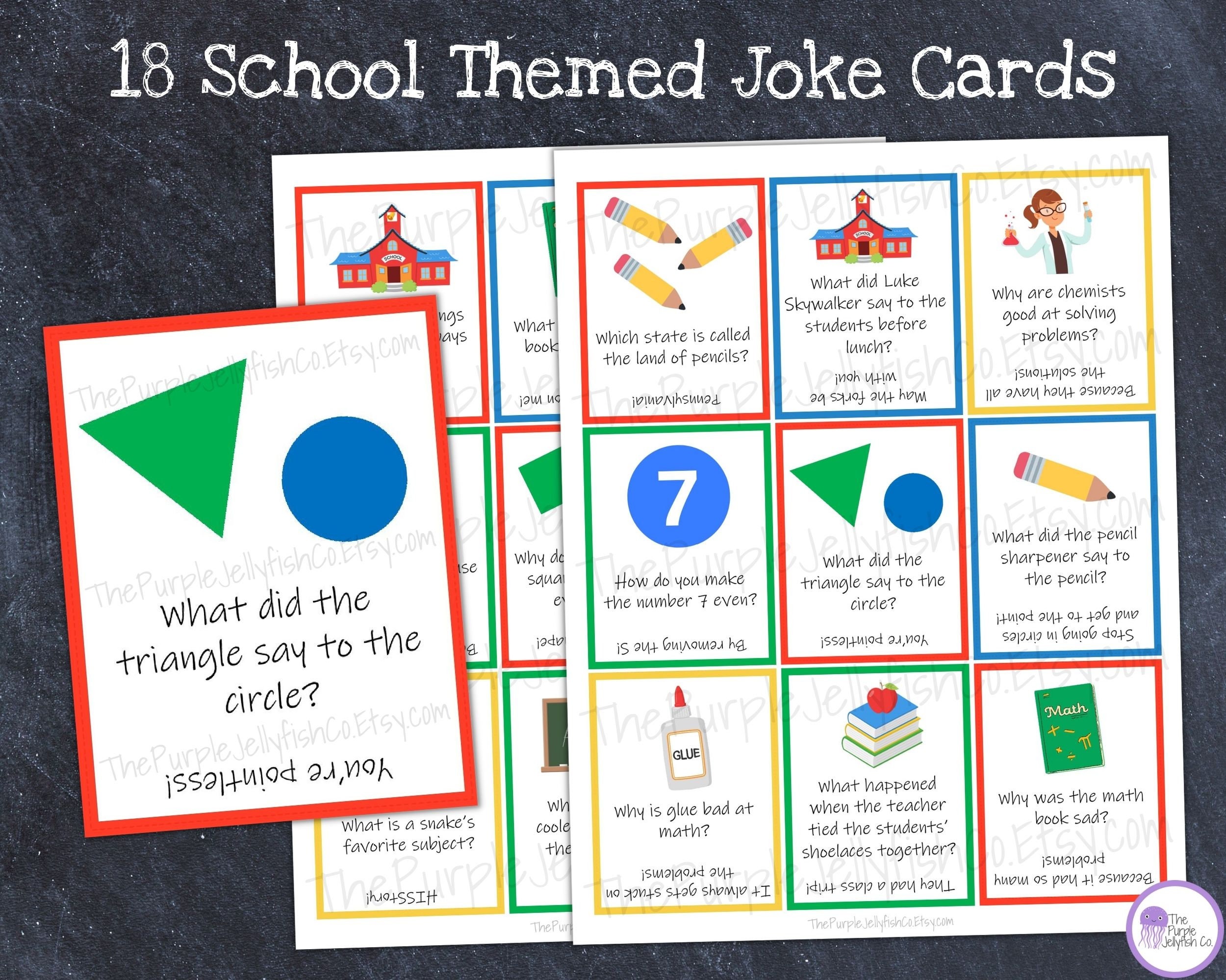 Back to School Lunch Box Notes Printable Lunchbox Jokes for Kids ...