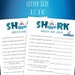 Printable Shark Jokes for Kids, Shark Week Game, Ocean Activity, Shark ...